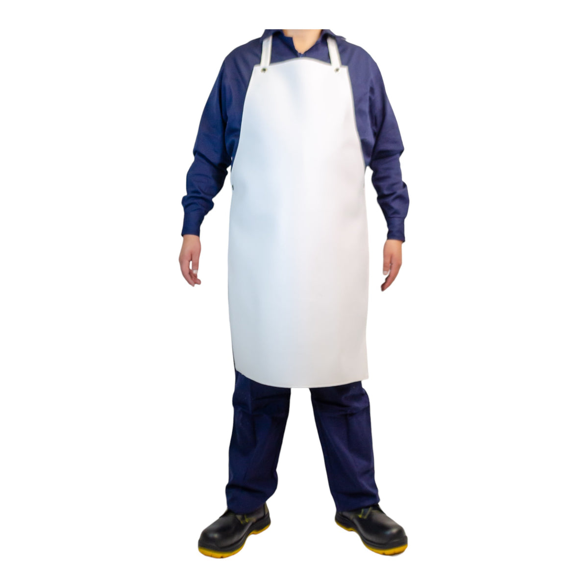Mandil blanco tipo lona — GAROD equipos de protección personal